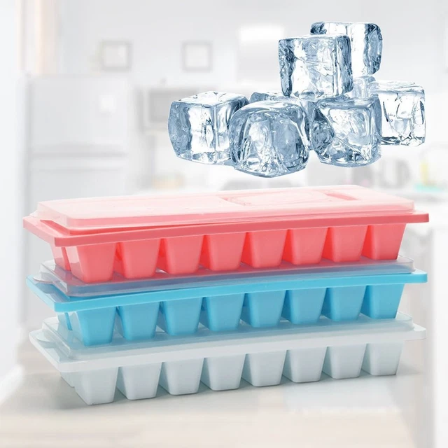 TRAY DIY REUSABLE Ice Cube Box Ice Storage Box Ice Lattice Ice Making ...
