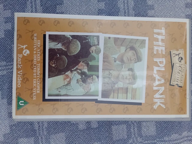 THE PLANK VIDEO Vhs Starring Eric Sykes Tommy Cooper 46 Mins Comedy £0. ...