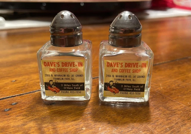 DAVES DRIVE-IN & Coffee Shop Chicago Salt & Pepper Shakers $14.99 ...
