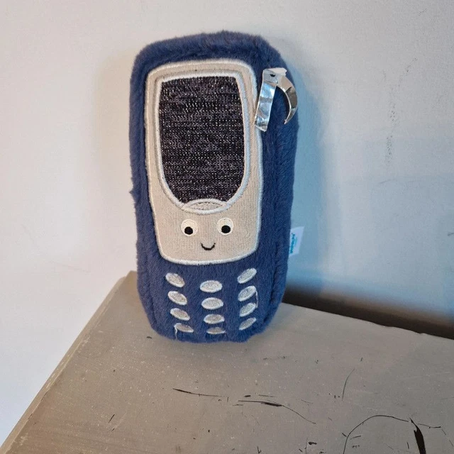 JELLYCAT WIGGEDY MOBILE Phone Cellular Soft Toy Plush (Working , Makes ...