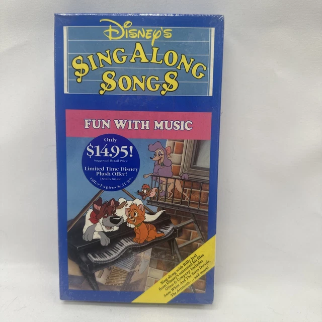 DISNEYS SING ALONG Songs - Fun With Music (VHS, 1989) Brand new shrink ...