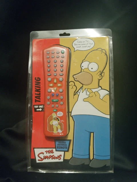 VINTAGE THE SIMPSONS Homer Talking Universal Remote Control TV VCR DVD ...