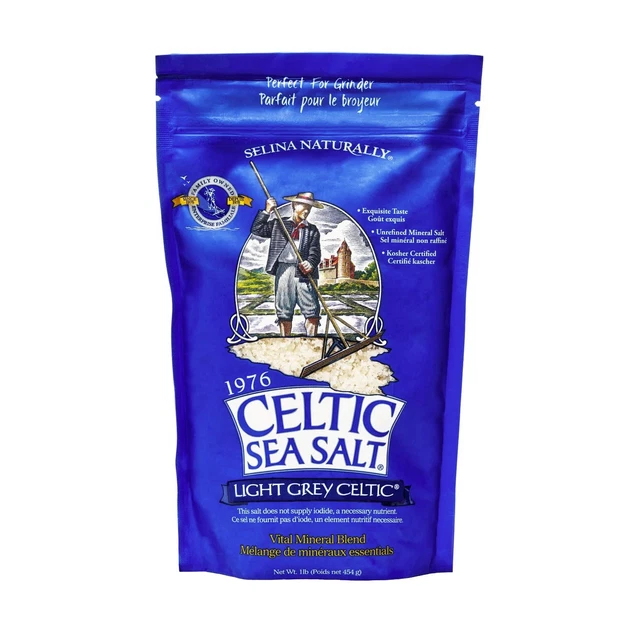 LIGHT GREY CELTIC Sea Salt - 454g Resealable Bag - 454 g (Pack of 1) £ ...