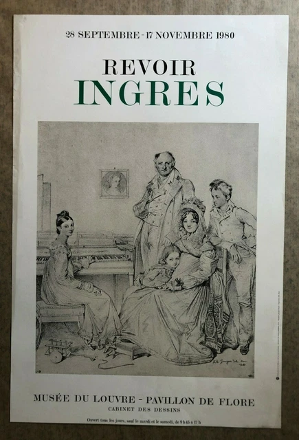 JEAN-AUGUSTE-DOMINIQUE INGRES LITHOGRAPH Louvre Paris 1980 EUR 65,00 ...