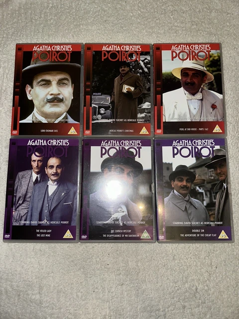 AGATHA CHRISTIE POIROT Collection Dvd Bundle X 6 Region 2 Set Detective ...