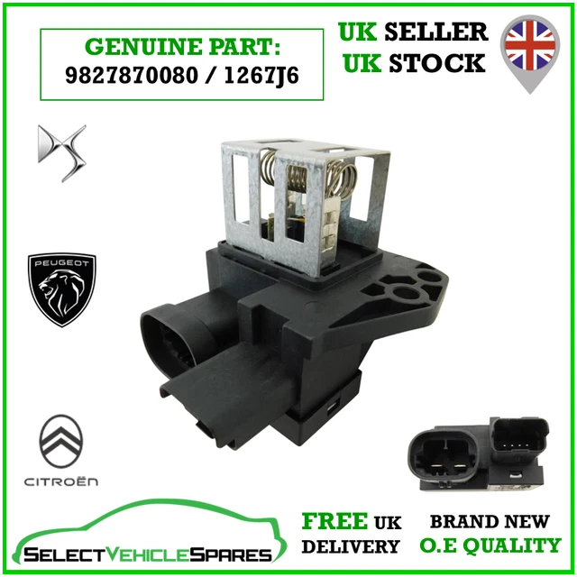 GENUINE NEW PEUGEOT Radiator Fan Relay Controller (9827870080 /1267J6 ...