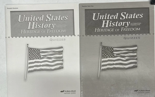 ABEKA UNITED STATES History Quizzes and Quiz Key third ed Heritage of ...