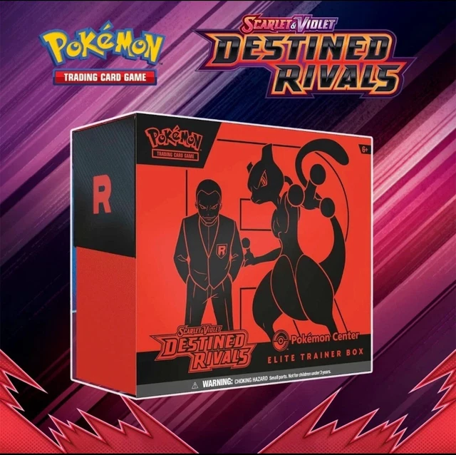 POKEMON DESTINED RIVALS Pokemon Center Exclusive ETB (Confirmed Order ...