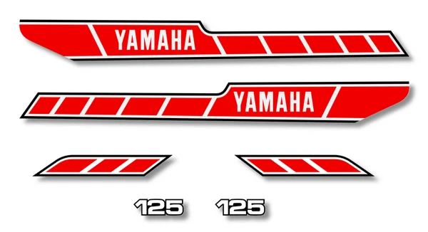 YAMAHA RD 125 1978 - Kit carrosserie Sticker decals - RDX 125 1978 ...