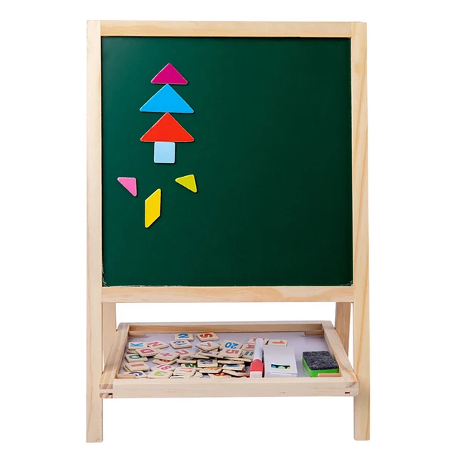 TAVOLO DA DISEGNO 2 in 1 Bambini Legno Colorato Doppio Lato Lifting ...
