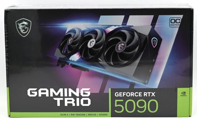 MSI NVIDIA GEFORCE RTX 5090 GAMING TRIO OC 32GB GDDR7 PCIe 5.0x16 Graphics Card £3,239.55 ...
