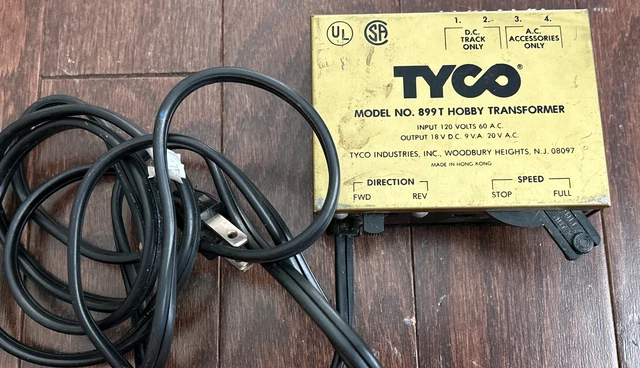 TYCO HO OR N Scale Model Train Power Supply Transformer 899T / Works ...