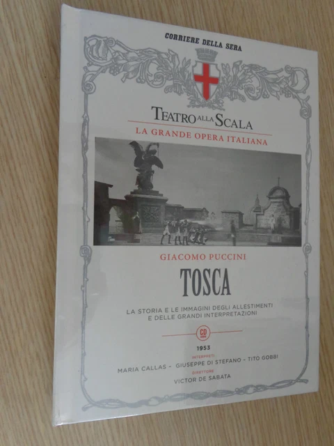 2 CD + Book N°16 Tosca Theater All Scale Jacomo Puccini 1953 Opera ...