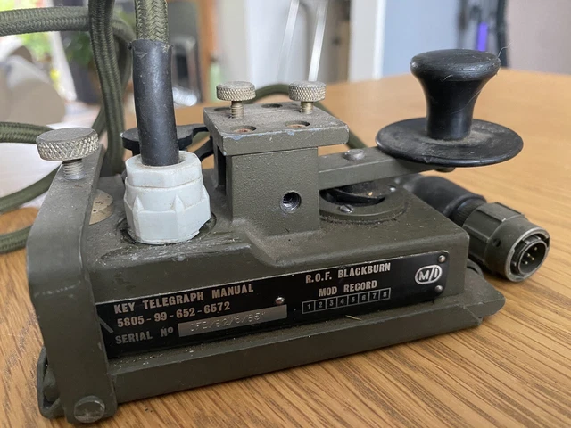 BRITISH ARMY CLANSMAN morse code telegraph key £37.99 - PicClick UK