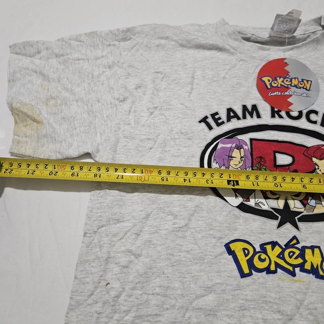 VINTAGE 1990S POKEMON Team Rocket Anime Youth T Shirt Size Large $27.76 ...