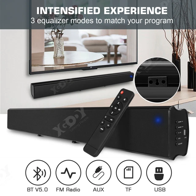 2022 TV THEATER Soundbar Bluetooth USB System Subwoofer Remote Sound ...