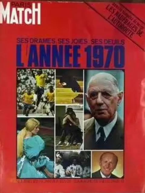 PARIS MATCH N° 1131 du 9 janvier 1971 - Le bilan en images de l'année ...