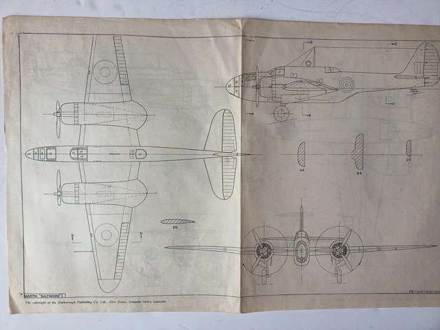 AEROMODELLER MAGAZINE; AIRCRAFT Blueprints. Lockheed Hudson And Martin ...