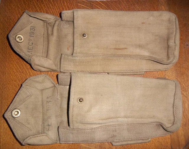 WW2 BRITISH WEBBING Pouches £26.22 - PicClick UK