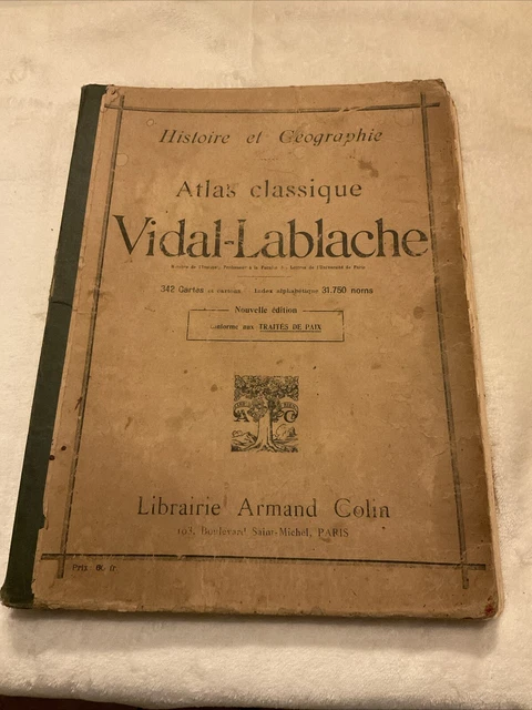 VIDAL-LABLACHE, ATLAS CLASSIQUE, Nouvelle édition, Armand Colin EUR 15 ...