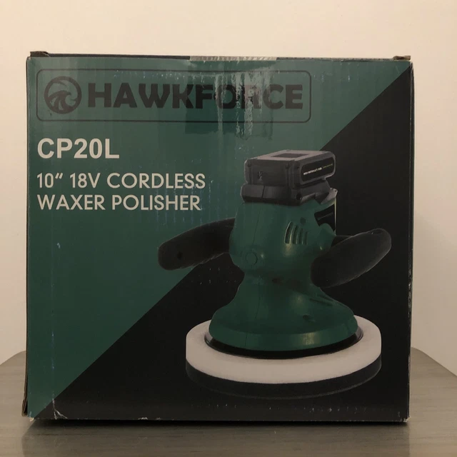HAWKFORCE CP20L 10” 18v Cordless Waxer Polisher New In Box Random Orbit ...