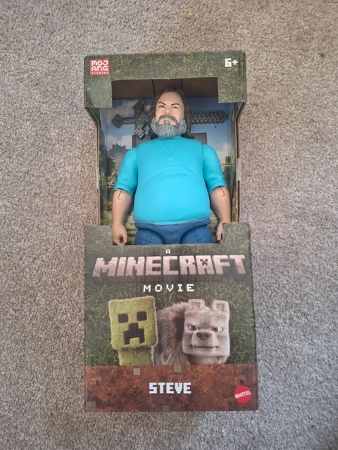 MATTEL MINECRAFT LARGE-SCALE Action Figure, 12-inch Posable Steve Toy £ ...