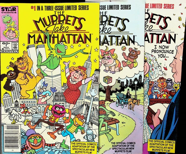 THE MUPPETS TAKE Manhattan 3-issue mini-series High Grade! 1985 ...