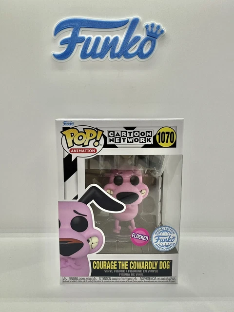 FUNKO POP CARTOON Network Courage the Cowardly Dog 1070 Flocked ...