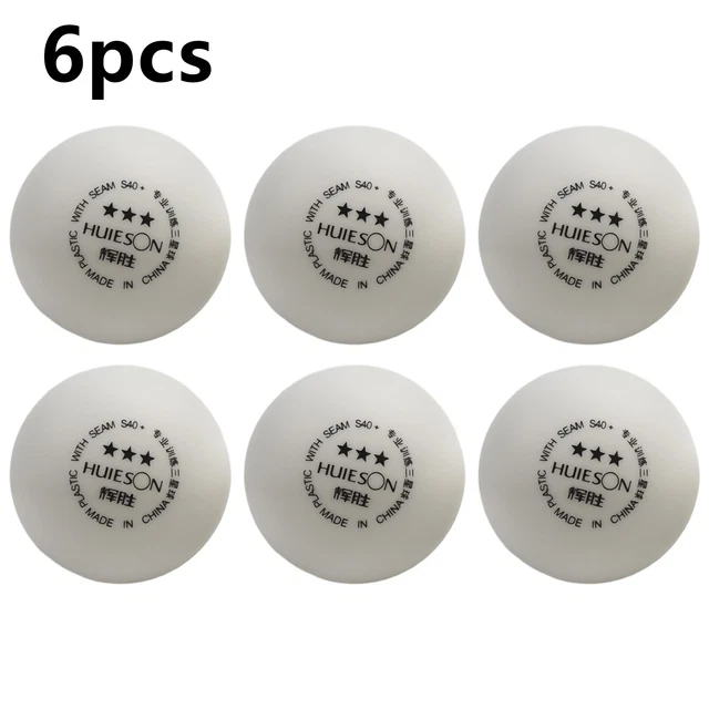 6PCS 3 STAR Table Tennis Balls D40+mm New Material ABS For Training ...