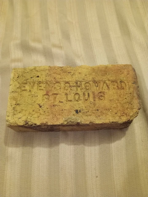 LATE 1800S EARLY 1900s Fire Brick Paver EVENS & HOWARD St. Louis ...