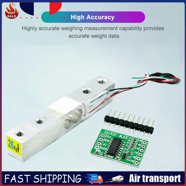# HX711 WEIGHT Sensor Module 20KG Load Cell for Microcontroller (HX711 ...