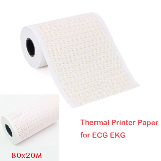 THERMAL PAPER FOR ECG EKG Electrocardiograph ECG100G Print Paper 50mm ...