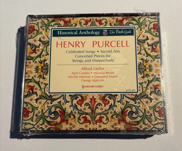 NEW SEALED 2 CD: HENRY PURCELL Celebrated Songs / Concerted Pieces for ...