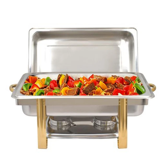 9L STAINLESS STEEL Chafing Dish Buffet Tray Chafer Food Warmer ...