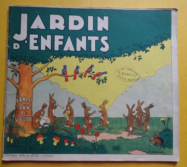 § ALBUM ANCIEN chanson partition JARDIN D'ENFANTS Van de Velde piano et ...