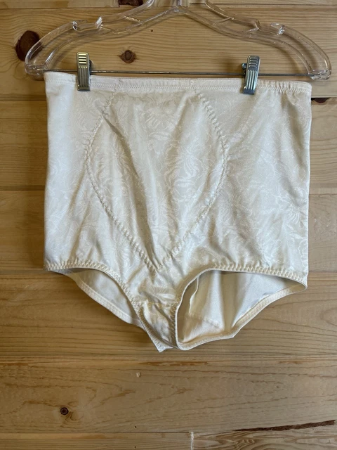 FLEXEES NUDE PLUS Size Shaping Brief 5XL Cream Tummy Control High Rise ...