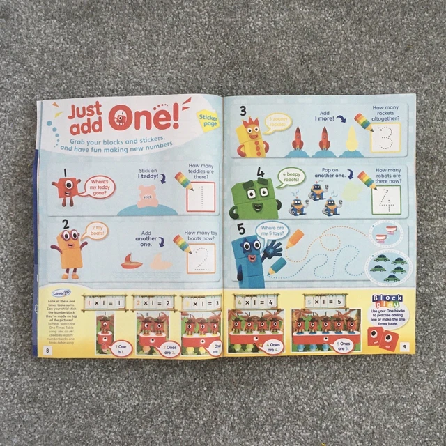 CBEEBIES NUMBERBLOCKS MAGAZINE & Blocks 1-5 - 21 Number Blocks + 5 ...