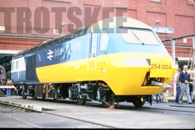 35MM SLIDE BR British Rail Diesel HST Intercity 125 254044 Crewe Works ...