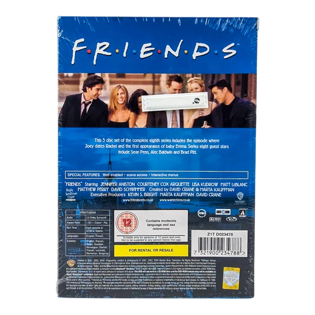 FRIENDS: COMPLETE SEASON 8 (2002) DVD - New and Sealed £6.99 - PicClick UK