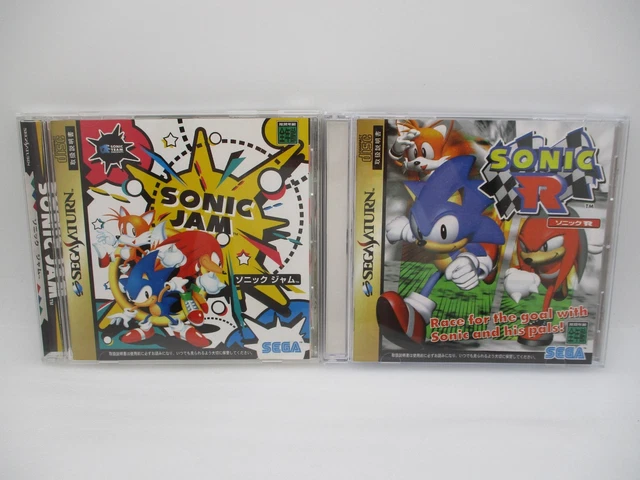 SEGA SATURN SONIC JAM ＆SONIC R 2Games Set Japan import SS Sonic the ...