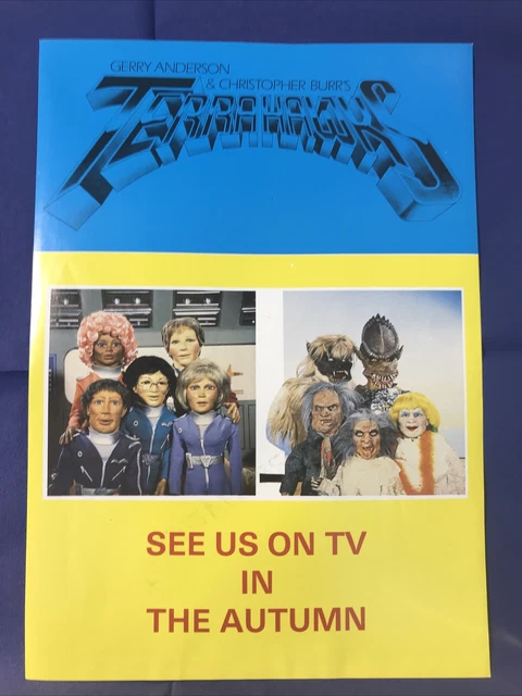 ORIGINAL 80’S TERRAHAWKS A4 TV POSTER GERRY ANDERSON Bandai Zelda ...