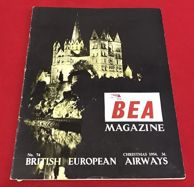 VINTAGE BEA BRITISH European Airways Magazine No.74 1954 £14.99 ...