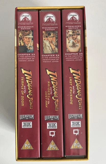 INDIANA JONES TRILOGY (Box Set) (VHS, 2003) £5.92 - PicClick UK