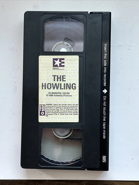 THE HOWLING (VHS, 1981) Dee Wallace, Patrick Macnee, Embassy, Werewolf ...