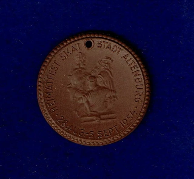 DDR MEISSEN/BÖTTCHER-STEINZEUG MEDAILLE Heimatfest Skat Stadt Altenburg 26# EUR 15,00 - PicClick DE