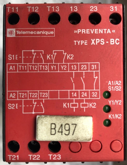 TELEMECANIQUE PREVENTA SICHERHEITSRELAIS XPSBC1110 Safety Relay XPS-BC ...