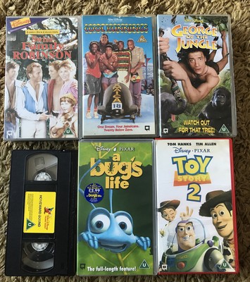 DISNEY/PIXAR VHS BUNDLE - Bug’s Life,Toy Story 2,Cool Runnings,Homeward ...