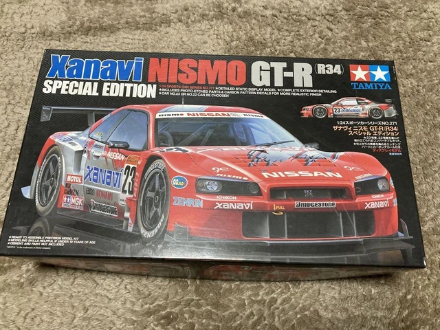 TAMIYA 1/24 NISSAN Xanavi Nismo GT-R (R34) Special Edition No.271 Model Kit EUR 87,47 - PicClick FR