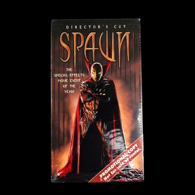 SPAWN VHS PROMO Screener Copy Director's Cut Widescreen Embossed Cover ...