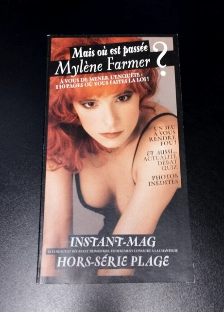 LIVRE MYLENE FARMER Instant Mag Hors Serie Plage 2003 EUR 8,00 - PicClick FR